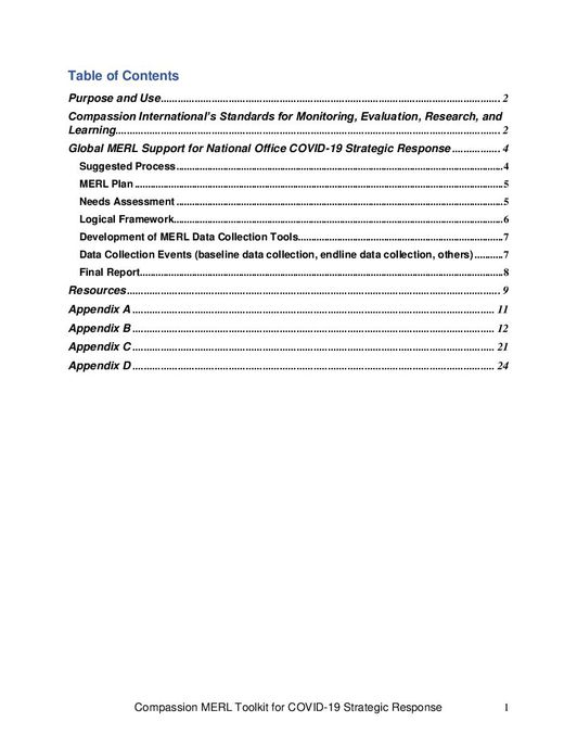 COVID-19 Monitoring, Evaluation, Research and Learning (MERL) Toolkit ... COVID-19 Monitoring, Evaluation, Research and Learning (MERL) Toolkit ...